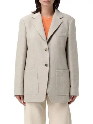 Max Mara Double-Breasted Jacket Natural