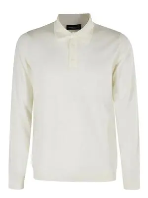 ROBERTO COLLINA Polo Shirt - Ecru