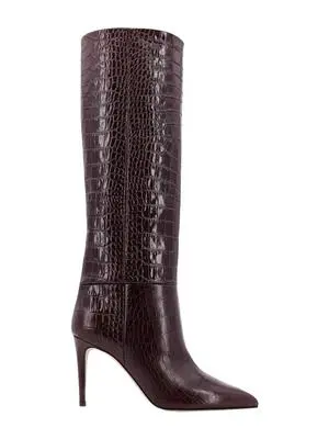 Paris Texas Pointed Toe Boots - Red
