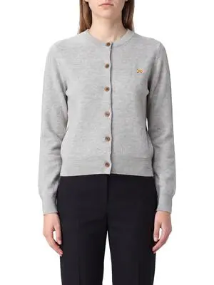 Maison Kitsuné Crew Neck Cardigan - Grey