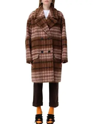 Moschino Checked Coat - Multicolor