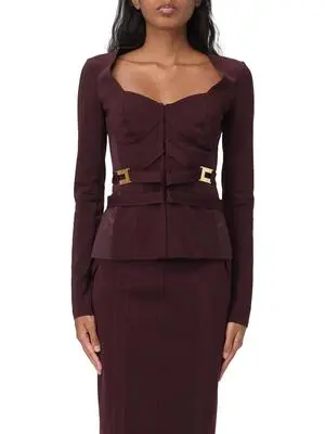 Elisabetta Franchi Jacket Burgundy