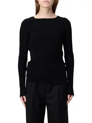 Moschino Ribbed Knit Top - Black