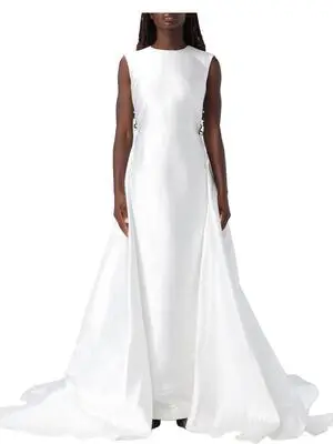Solace London Gown - Beige