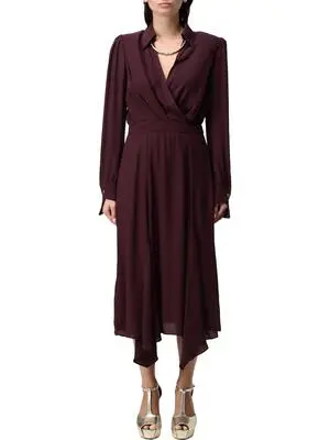 Elisabetta Franchi Dress Red Purple