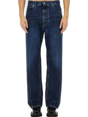 Dolce & Gabbana Wide Leg Jeans - Multicolor