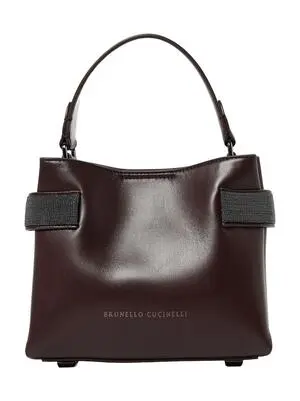 Brunello Cucinelli Mini Top Handle Bag - Burgundy
