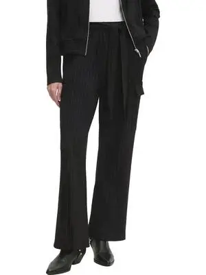Dkny Pinstripe Cargo Trousers - Black