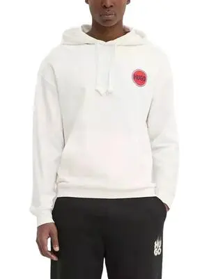 Hugo Logo-print Hoodie - White