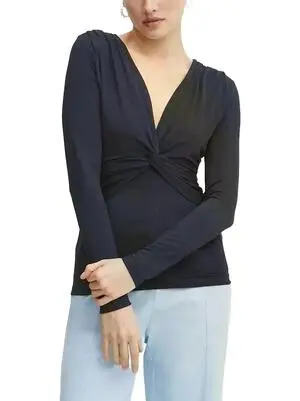BOSS V-neck Top - Black