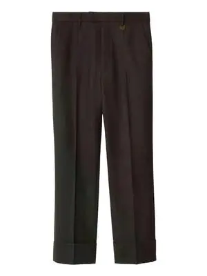 BURBERRY Turn-Up Wool Trousers
