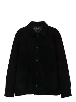 A.p.c. Patch-pocket Button-front Shirt - Black