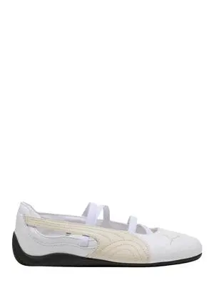 PUMA Leather Ballet Sneakers - White
