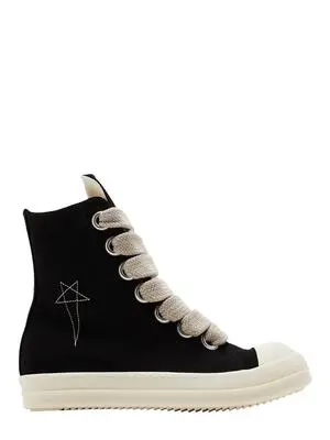 Rick Owens Jumbo Laced High Top Sneakers - Black