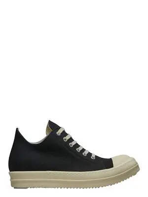 Rick Owens Canvas Low Sneakers - Black