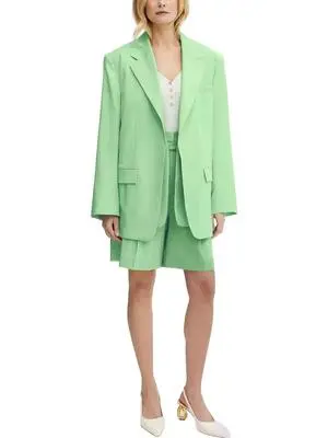 BOSS Wool Single-breasted Blazer - Green