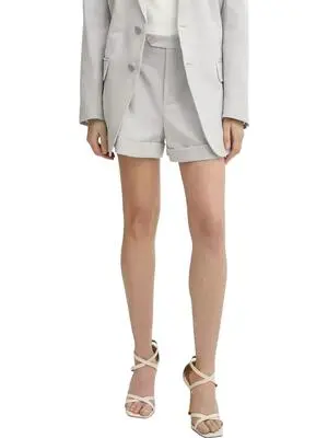 TWINSET High-waisted Tailored Shorts - Grey