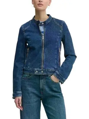 Hugo Paneled Denim Jacket - Blue