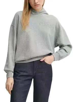 Marc O'polo Embroidered-logo Hoodie - Grey