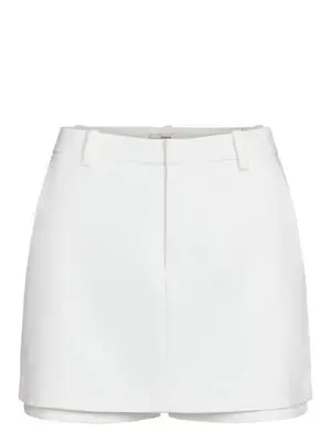 Vince Mid-rise Tailored Skort - Optic White