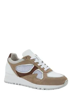 Naot Collins Sneaker - Ivory/white/brown Combo