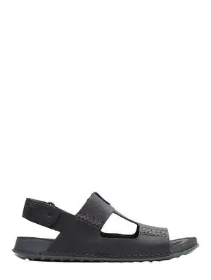 Clarks Crestview Bay Leather Sandals - Black