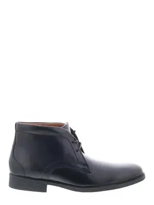 Clarks Whiddon Mid Leather Boots - Black