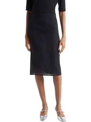 Stella McCartney Stretch Lace Pencil Skirt - Black