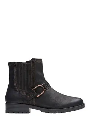 CLARKS Aspra Buckle Suede