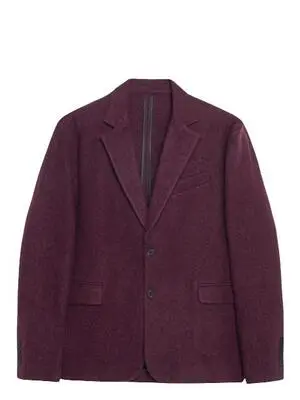 StÜssy Textured Wool Blazer - Wine