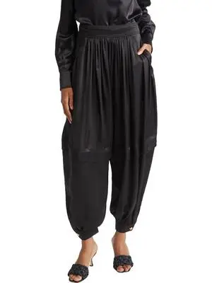 Zimmermann Hypnotic Silk Harem Pants Black