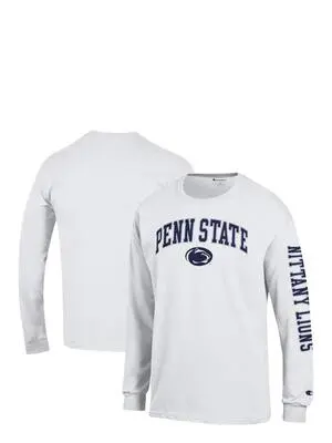 Champion Penn State Nittany Lions Arch Over Logo 2-hit Long Sleeve T-shirt - White