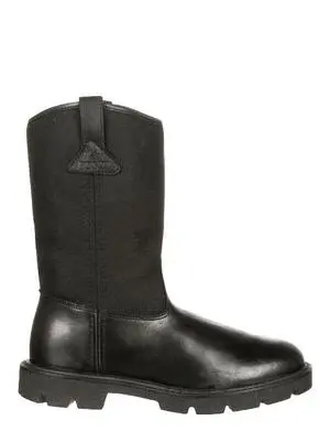 ROCKY Warden Pull-on Wellington Public Service Boots - Black