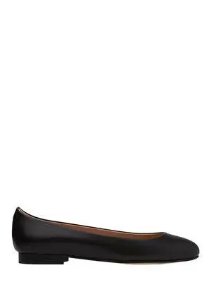 ANDREA CARRANO Baby Ballet Flat - Black Leather