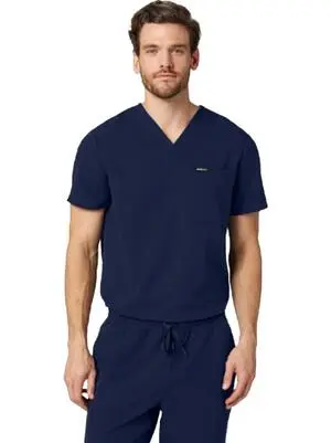 JAANUU Holmes Classic V-neck Scrub Top - Midnight Navy