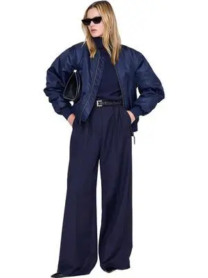 ANINE BING Leon Bomber Jacket - Midnight Blue