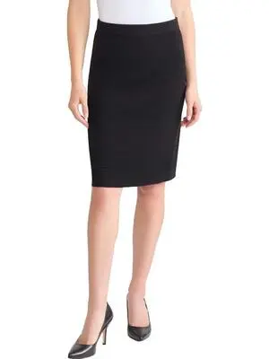 MISOOK Ottoman Stitch Pencil Skirt