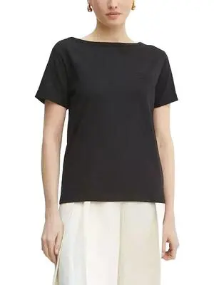 Liviana Conti Boat-neck T-shirt - Black