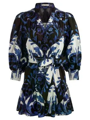 Alice + Olivia Cora Mini Dress - Blue