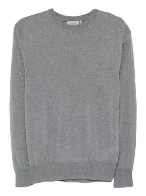 Canali Round-neck Wool T-shirt - Grey