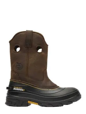 GEORGIA BOOT Muddog -inch Wellington Work Boots - Dark Brown
