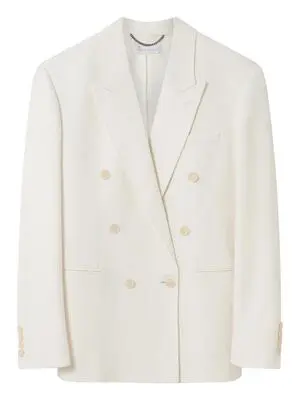 Stella McCartney Double-breasted Tuxedo Blazer - Cream
