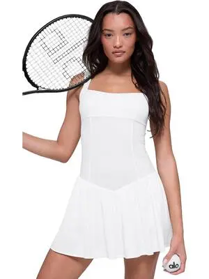 Alo Yoga Break Point Tennis Dress White