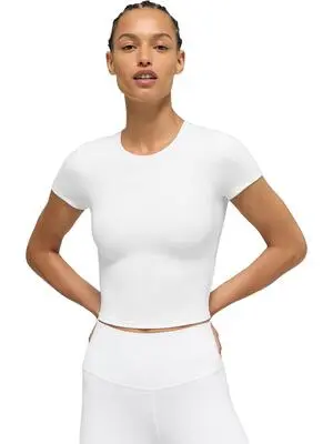 Alo Yoga Softsculpt Precision Short Sleeve Top - White