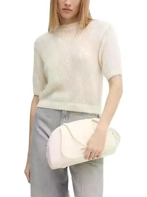 JOOP! Short Sleeve Knit Top - White