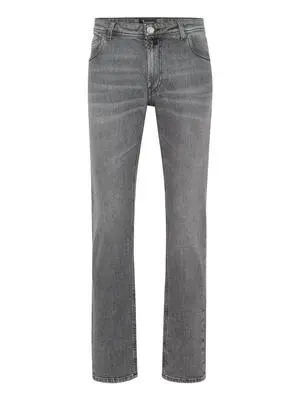 BILLIONAIRE Five-pocket Straight Jeans - Grey