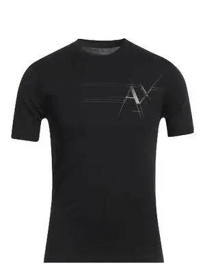 Armani Exchange Armani Exchange Cotton T-Shirt With Logo Print Black