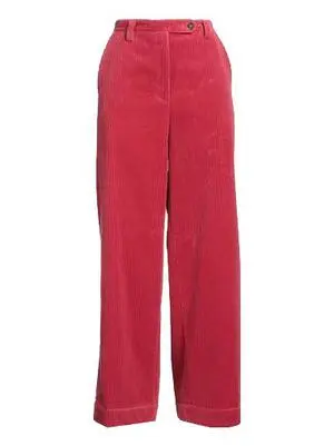Massimo Alba Corduroy Wide-leg Trousers - Magenta