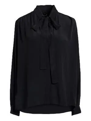 Pinko Shirt In Acetate And Silk - Black