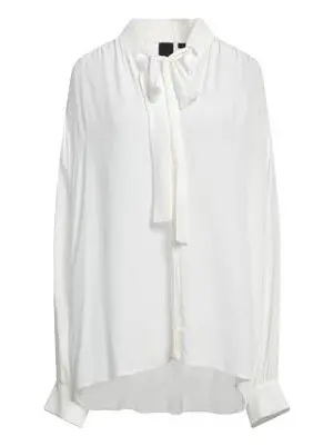 Pinko Shirt In Acetate And Silk - White